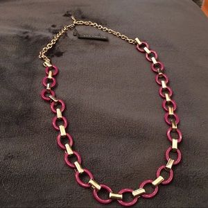 Ann Taylor | Jewelry | Nwt Ann Taylor Purple Gold Chain Link Necklace ...